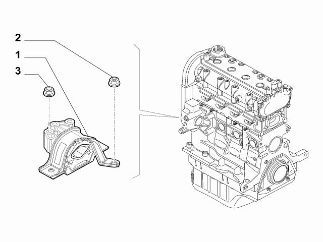Engine Mount Right Abarth 500 595 695 51853818 51891360 – AE CAR