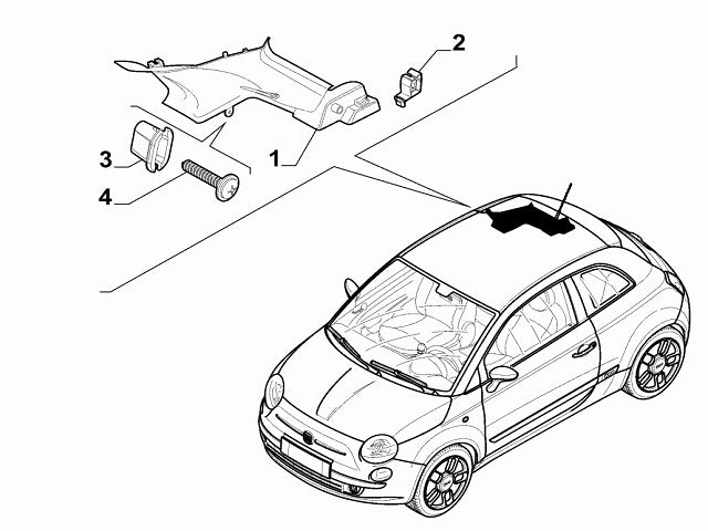 Clip for Interior Panel Trim Fiat 500 500C 7754387 – AE CAR